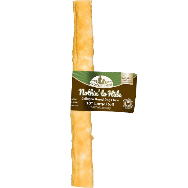 Fieldcrest Farms Nothin to Hide 10" Chicken Roll Dog Chew — Ellington Agway