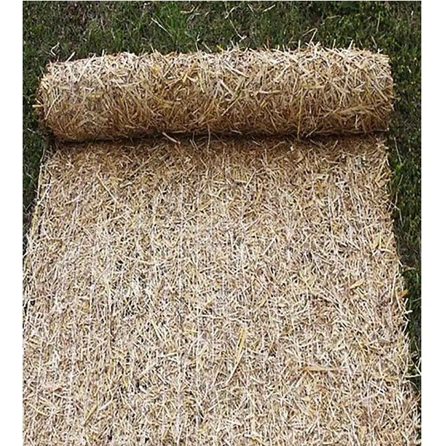 Straw Blanket for Grass Seed & Erosion Control, 4ft x 50ft — Ellington ...