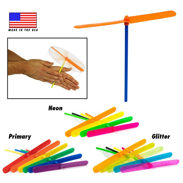 Aero-Props Hand-Powered Helicopter, Assorted Colors — Ellington Agway