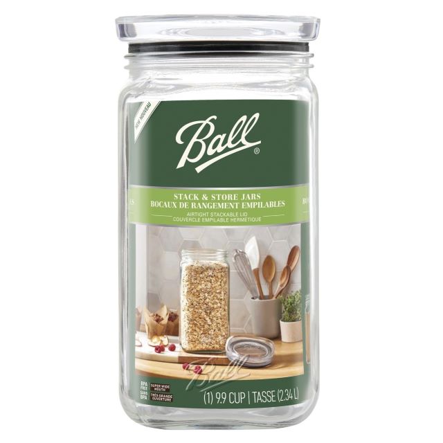 Ball Stack & Store Glass Storage Jar, 9.9 Cups — Ellington Agway