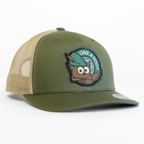 Men's Give A Hoot Don't Pollute Trucker Hat — Ellington Agway