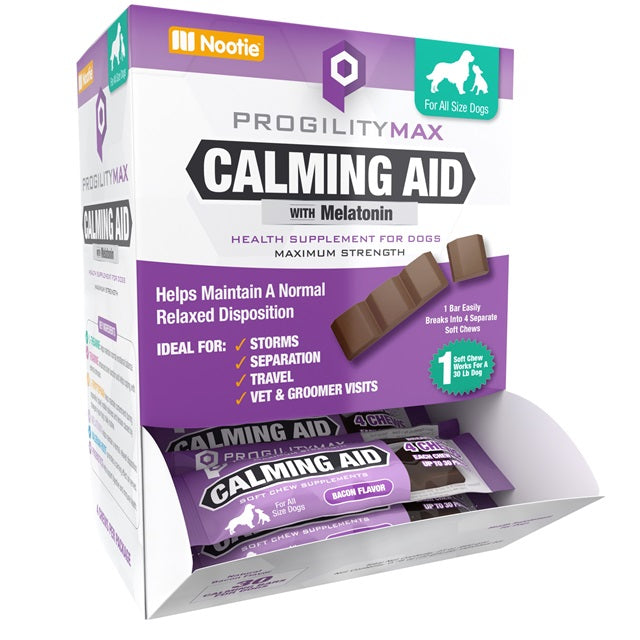 Progility Advanced Calming Aid with Melatonin - 4 Count Soft Chew ...