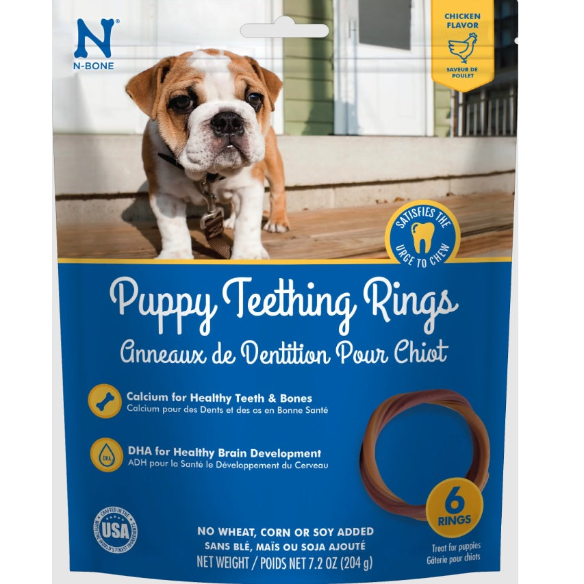 N-Bone® Puppy Teething Rings Chicken Flavor - Pack of 6 — Ellington Agway