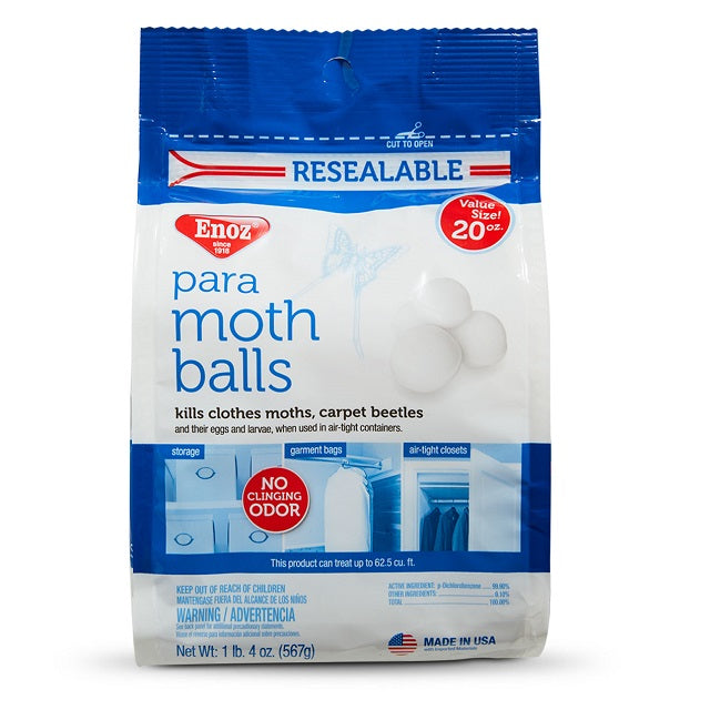 Enoz Para Moth Balls 20oz. Resealable Package — Ellington Agway
