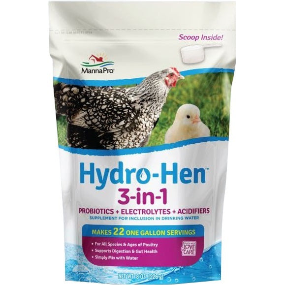 Hydro-Hen 3-In-1 Chicken Water Supplement with Electrolytes — Ellington ...